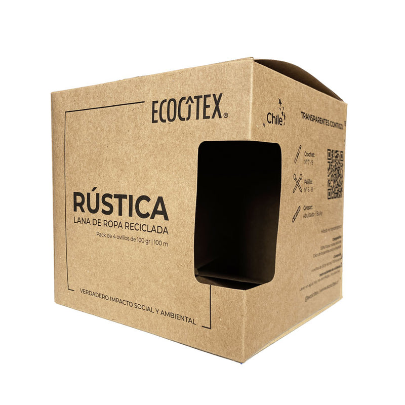 Caja para 4 Ovillos Rustica - Ecocitex